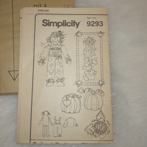 Simplicity | Office | Simplicity 9293 Fall Drcor Scarecrow Doll With ...